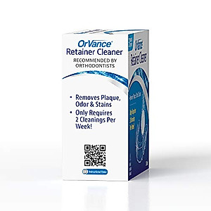 OrVance Retainer Cleaner Tablets (6 Month Supply) | Only 2 Cleanings Per Week Required | Removes Odors, Stains, Plaque for Invisalign, Mouth/Night Guards, and Removable Dental Appliances