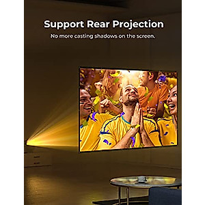 Video Projection Screen, Outdoor Projector Screen 120 inch 16:9 4K HD Foldable & Portable Outdoor Projection Screen, Support Front & Rear Projection for Home Theater Camping Backyard Movies