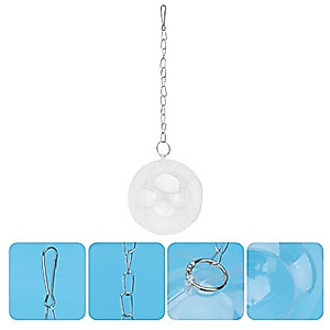 Mipcase 2 PCS Parrot Feeder Toy Bird Foraging Toy Parrot Forager Toy Bird Foraging Feeder Clear Pet Birds