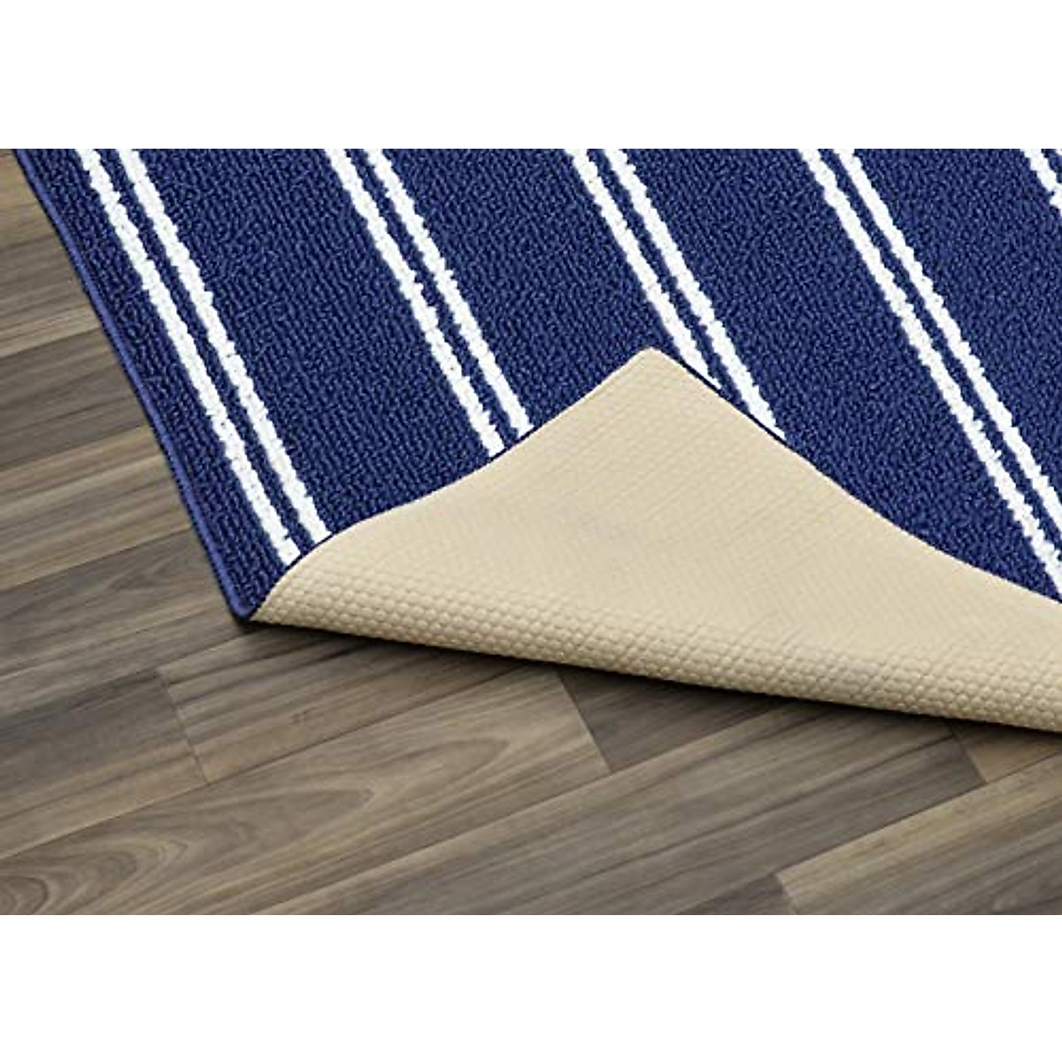 Garland Rug Avery Area Rug, 3-Feet 6-Inches by 5-Feet, Navy