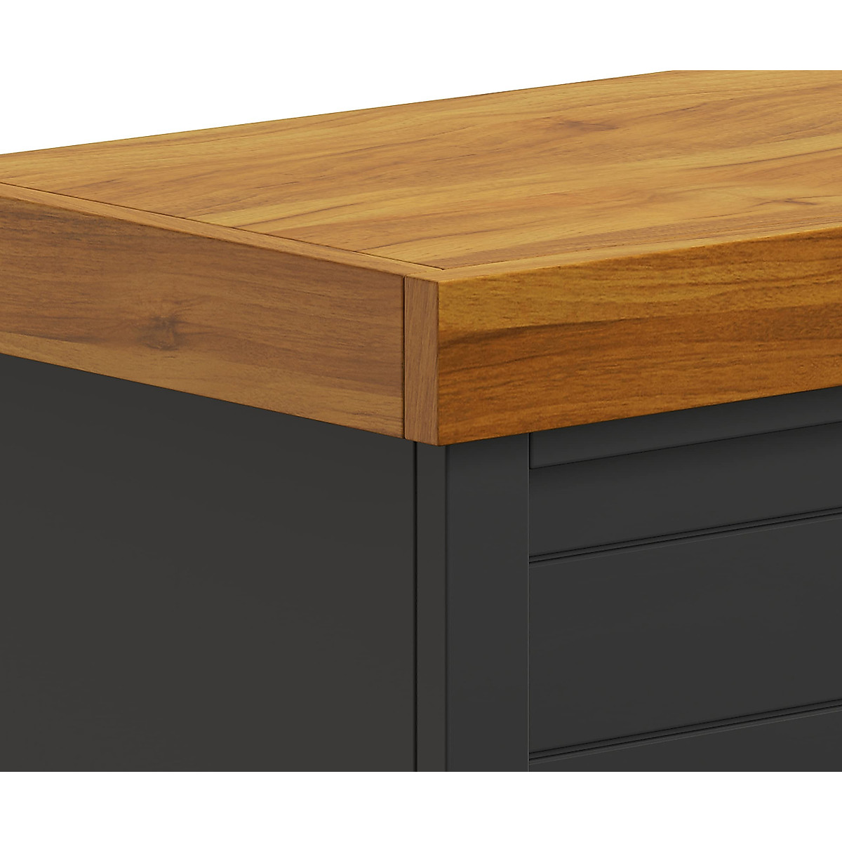 Bridgevine Home Washington Modern Farmhouse Electric Fireplace with Mantel, 48 inches, Poplar and Knotty Alder Solid Wood, Black and Whiskey Finish