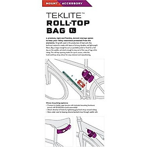 Wolf Tooth Components Teklite Roll-Top Bag One Color, 1L