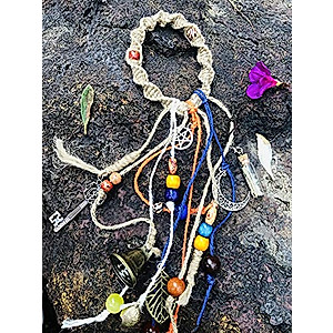 Witch Bells for Door Knob for Protection - Witch Decor for Home and Kitchen - Wiccan Altar Supplies - Witchcraft Room Decor - 13 Inches