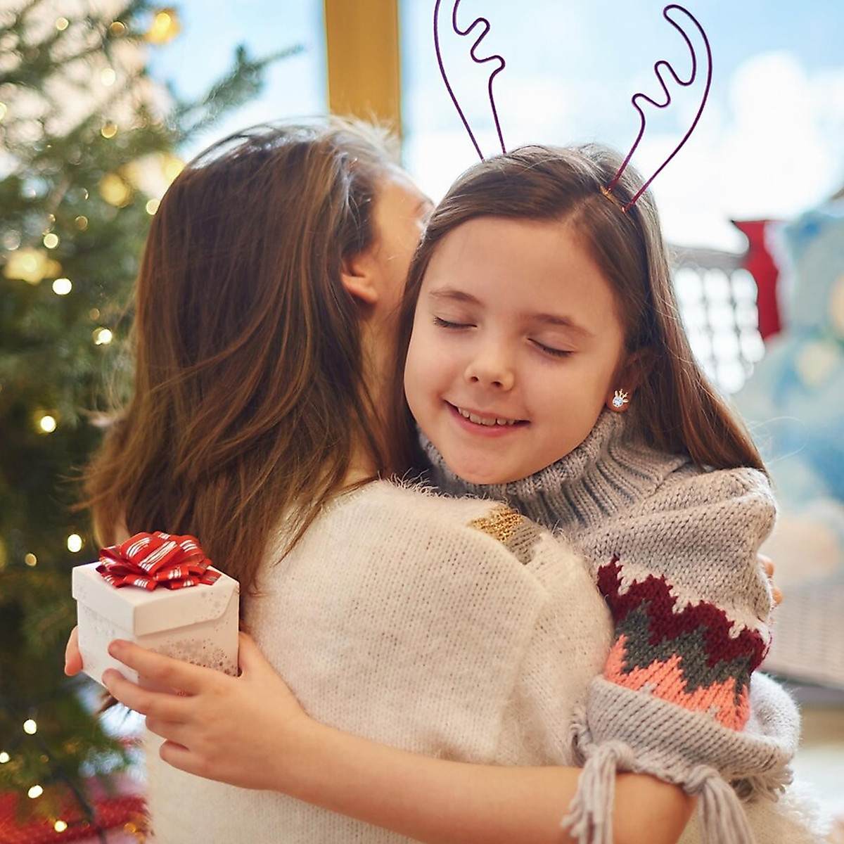 Long tiantian 15 Pairs Christmas Stud Earrings Christmas Earrings for Women Christmas Candy Tree Bow Santa Claus Stud Earrings Xams Earrings Christmas Jewelry Gift