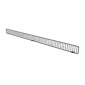 Wire Shelf Divider Front Fence for 48"W Lozier & Madix Gondola Wire Shelving, Black, 3"H