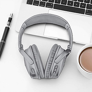 QC35 Headphones Replacement Ear Pads - QC35,QC35ii Replacement Earpads Cushion - Compatible with Bose Quiet Comfort35,QC45,QC25,QC35ii,QC15,AE2,AE2i-Comfortable & Durable (Silver)