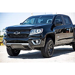 Rough Country Tow Hook Shackle Mounts for 2015-2022 Colorado/Canyon - RS166,Black