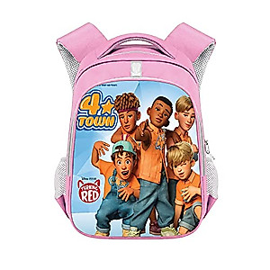 Custom 13 Inch Schoolbag TurnRed Anime Reflective Stripe Pink Girls Backpack