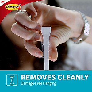 Command Caddy Hanger with Water-Resistant Adhesive Strips, Bathroom Organizer for Hanging Shower Caddy, 1 Shower Hook with 2 Command Strips