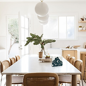 Metal Modern Green Leaves Tabletop Napkin Holder/Freestanding Tissue Dispenser, for Kitchen Countertops, Dining Table, Indoor & Outdoor…