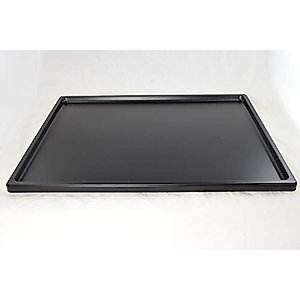 Japanese Black Plastic Humidity/Drip Tray for Bonsai Tree and Indoor Plant - 16"x 11.75"x 0.75"