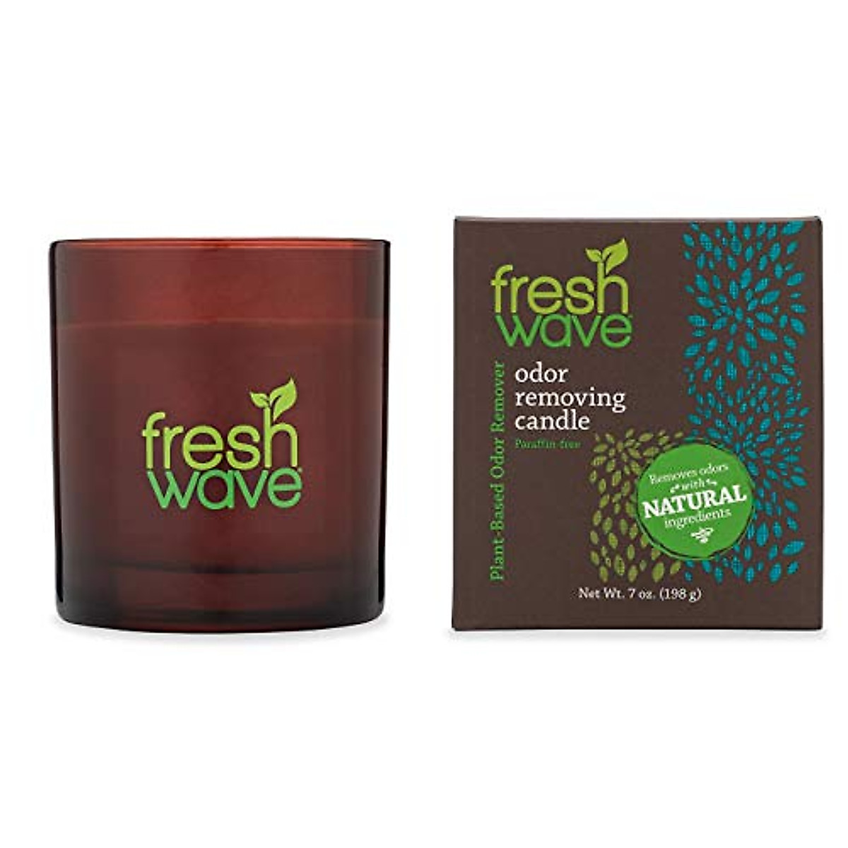 Fresh Wave Odor Removing Candle, 7 oz. | Safer Odor Relief | Burns at Least 30 Hours | Natural Plant-Based Odor Eliminator | Odor Absorbers for Home | Clean-Burning Soy & Beeswax