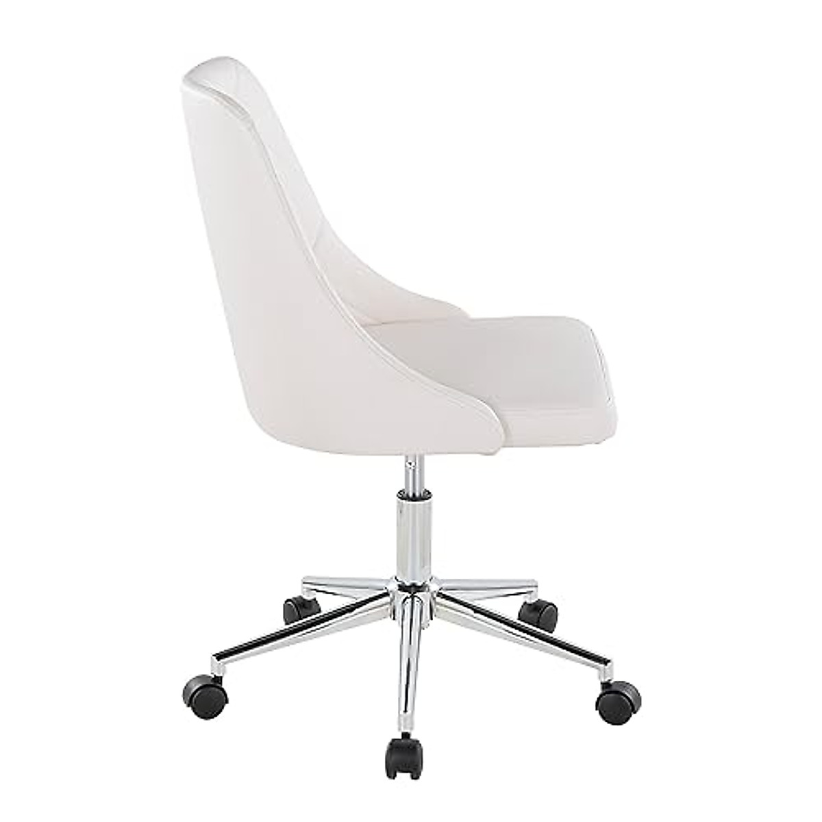 LumiSource Marche Task Chair, Home Office Chair with Wheels, Leather Desk Chair, Computer Chair, Home Office Desk Chair Comfy, Contemporary Desk Chair