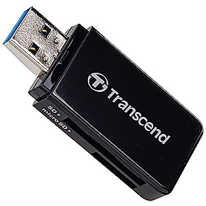 Transcend TS-RDF5K USB 3.1 SDHC/SDXC/microSDHC/SDXC Card Reader, Black