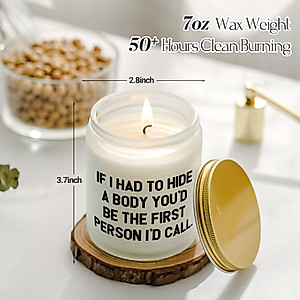 Funny Candle Gifts for Best Friend, Unique Friendship Gift for Women, Ideal Gifts for Christmas, Funny Birthday Present for Female, Bestie, BFF, Friends, Soul Sister, Soy Wax Lavender Scented Candles