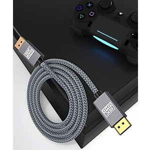 Itramax 8K 60Hz DisplayPort Cable 6.6FT (2-Pack),DP 1.4 Male Ultra High Speed Cord for Laptop/PC/TV/Gaming Monitor 6,HBR3 Bandwidth of 32.4Gbps,4K@144Hz,2K@165Hz,1080P@240Hz(DP 1.2 Compatible), Feet