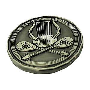 Bard Character Coin Miniature Pack (Silver 5 Pack) || Coins and Miniatures All-in-one || Fantasy Roleplaying Game || RPG Miniature|| Dungeon Miniatures || Tabletop Gaming