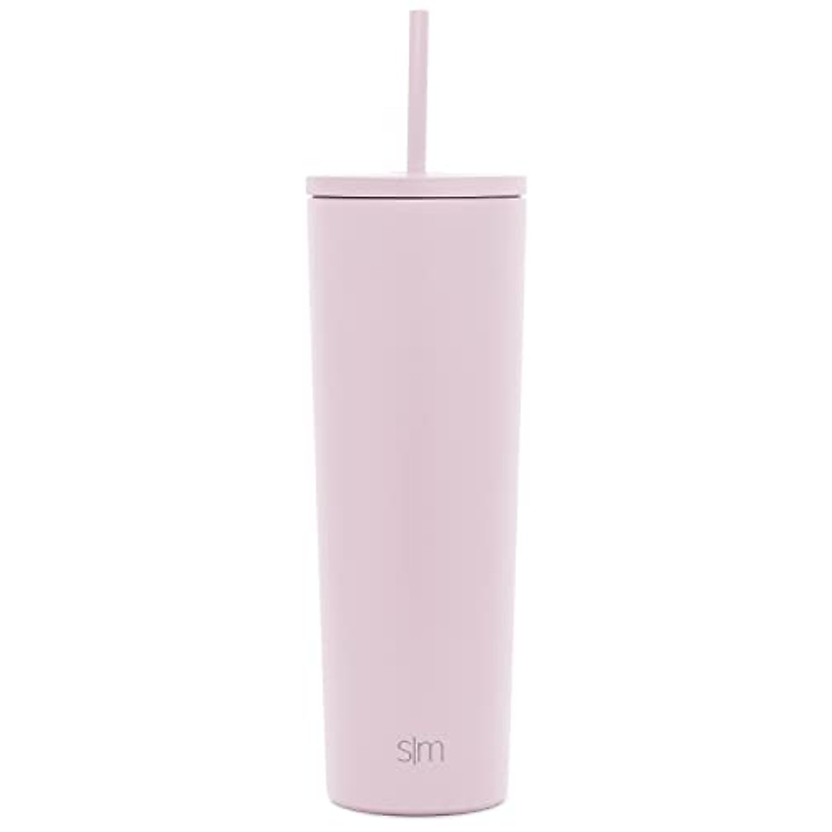 Simple Modern Insulated Tumbler with Lid and Straw | Iced Coffee Cup Reusable Stainless Steel Water Bottle Travel Mug | Valentines Gifts For Him & Her | Classic Collection | 28oz | Pale Orchid