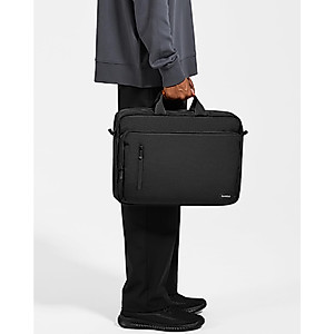 tomtoc Protective Laptop Shoulder Bag for 13-14 Inch MacBook Air/Pro, 13.4-14.4 Surface Laptop Studio/7/6/5/4/3, HP Chromebook 14, Acer Aspire 14, ASUS Zenbook 14, Dell Inspiron 14, Business Briefcase