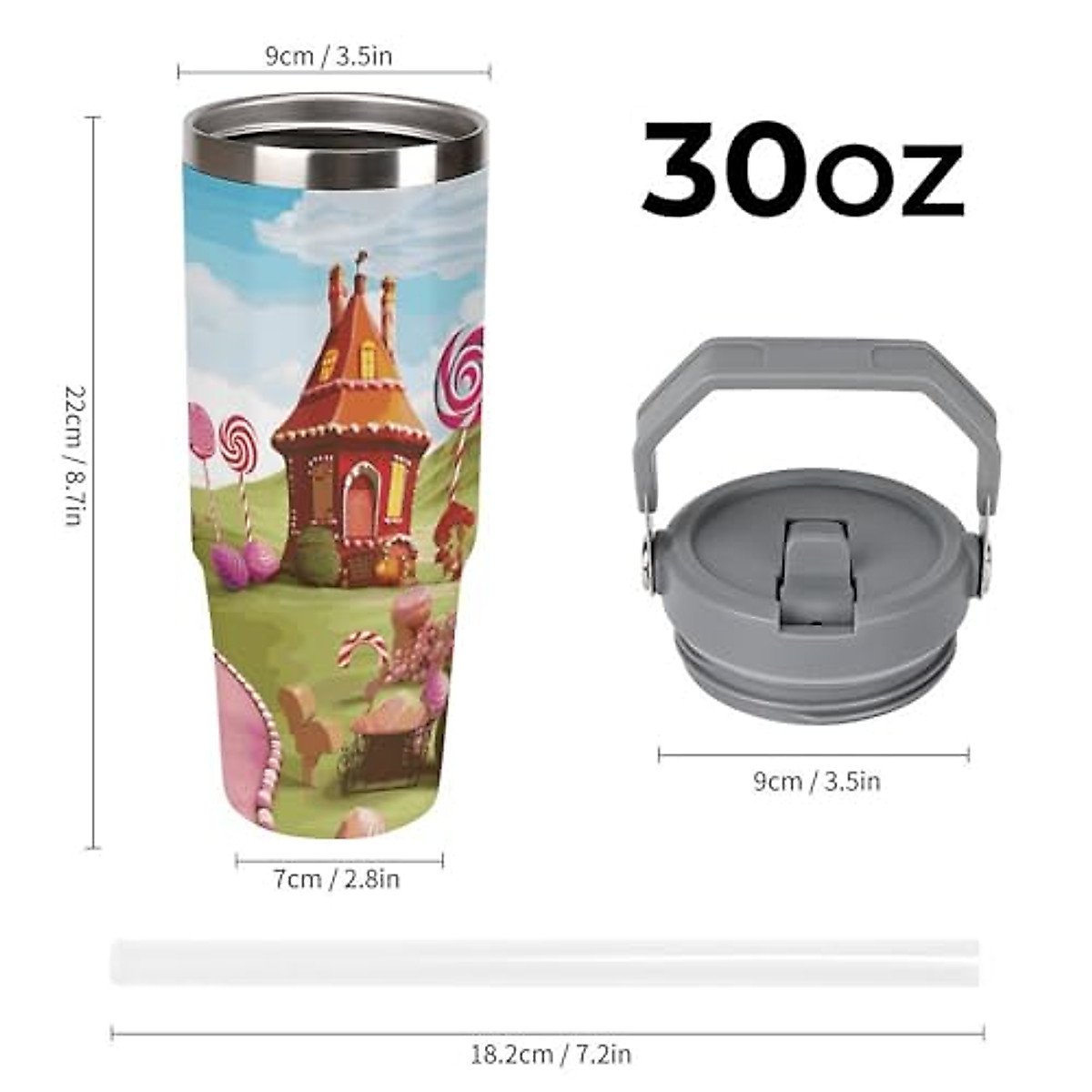 SYJTGDE Large Capacity Car Cup Candy Land_76682316 Fashionable Upgrade Car Cup Advanced And Beautiful Travel Cup