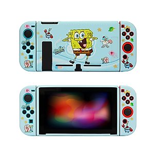 MUDEVIL Protective Case for Nintendo Switch - SpongeBob SquarePants - Soft Anti-Scratch Shockproof Slim Cover Case for Nitendo Switch and Joy-Con