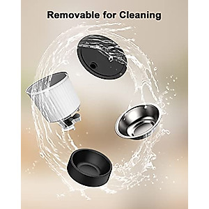 Petory Automatic Cat Feeders Wi-Fi - 4L Dry Food Dispenser for Cats and Dogs 10 Meals per Day Smart Pet Feeder with Desiccant Bag Dual Power Supply 10S Voice Recorder