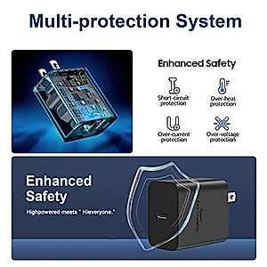 Samsung Galaxy S22 Ultra Charger，45W USB C Wall Charger Fast Charging for Samsung Galaxy S23/S23+/S23 Ultra/S22 Ultra/S22 Plus/S22/S21 Ultra/S21+/S20 Ultra/Note 20 with 6FT Type C Cable