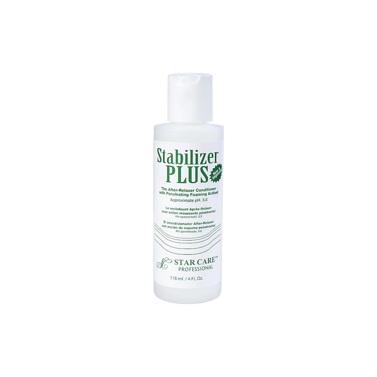 STAR CARE Stabilizer Plus The After-Relaxer Conditioner With Penetrating Foaming Action Approximate pH. 3.5 (4oz)