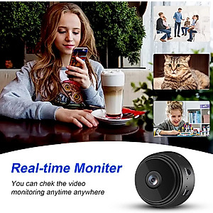 MOSAJIE 2023 Upgraded 1080P Home Security Camera Detector - Indoor Camera Home Security Camera Wireless WiFi Camera - Car Cameras for Surveillance