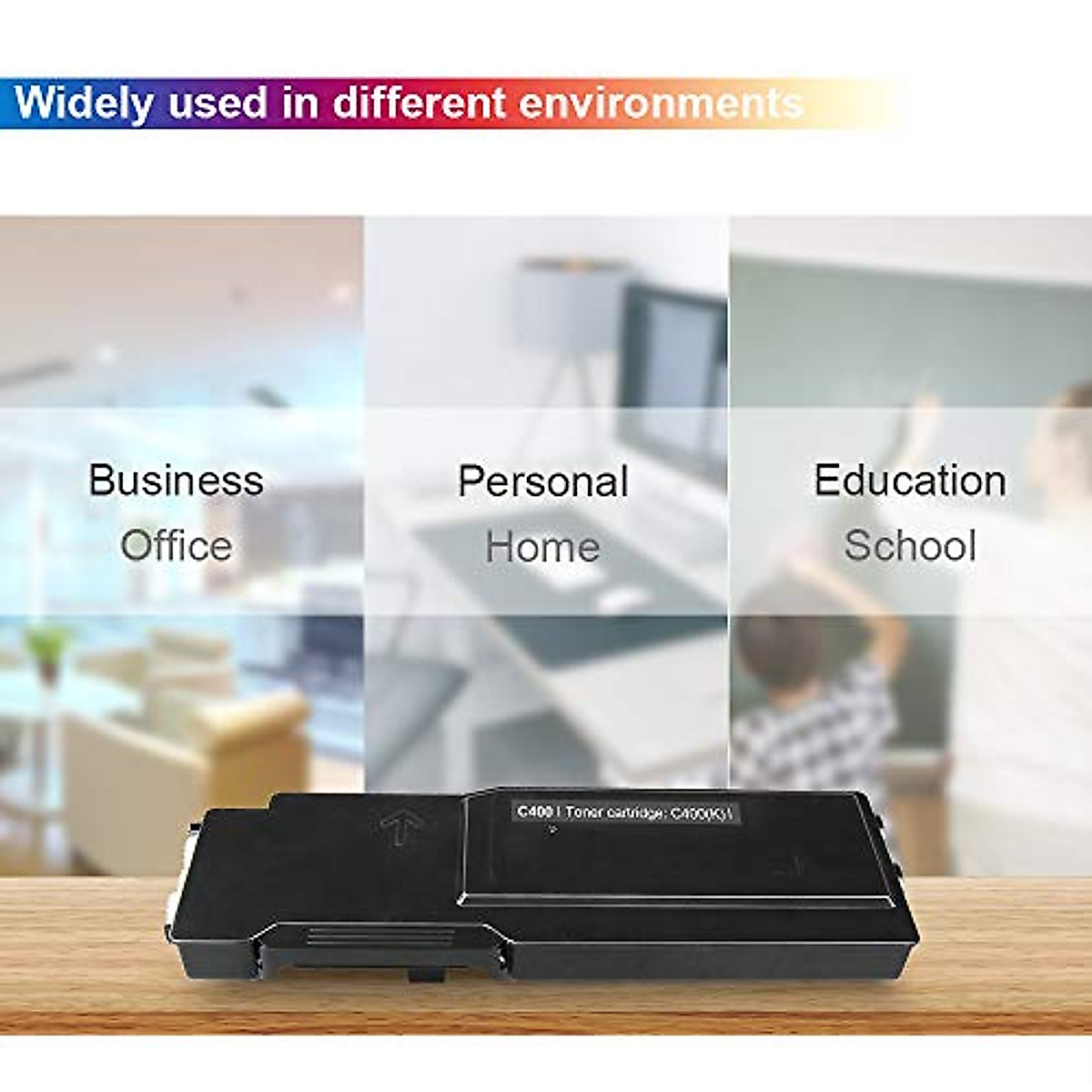 CHENPHON Remanufactured Xerox VersaLink C400 C405 Toner Cartridges Replacement for Xerox 106R03512 106R03514 106R03515 106R03513 Toner Cartridge, High Yield 4-Pack KCMY