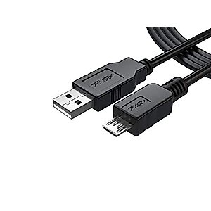 PWR+ 10 Feet USB Power Cable Replacement for TV Stick, Intel Computer, Roku, Chromecast and Azulle Quantum Access Asus VivoStick Mini, Cloud Cam PC Data Sync Charging Cord