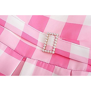 Ruimeier Costume for Girls Movie Cosplay Dress Outfits Kids Party Dress Up with Butterfly Hairpin Floral Necklace Earrings Accessories SD076XL