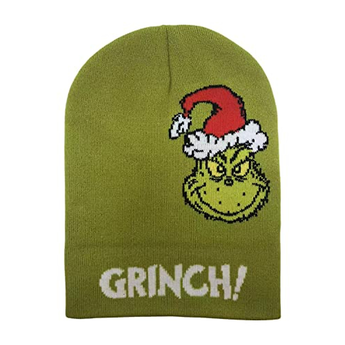 Bioworld Dr. Seuss The Grinch Who Stole Christmas Hat Character Cuff Beanie Cap Licensed New
