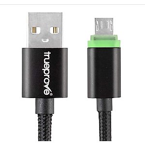 Nook and Nook Color Compatible 10FT LED Charging Sync Data Cable & Pouch (Bundle) Lit Tip Shows Red for Charging & Green for Charged (Cable Will Not Display Charging on Your Tablet Screen)