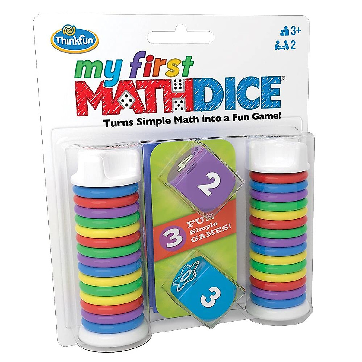 ThinkFun My First Math Dice - Engaging Counting Game for Kids | Enhances Math & Number Skills | Fun Learning Activity for Ages 3+