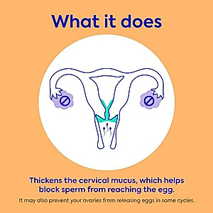 Opill, Daily Oral Birth Control Pills, Over-The-Counter Progestin-Only Contraceptive, FDA-Approved & Estrogen-Free, 28 Count