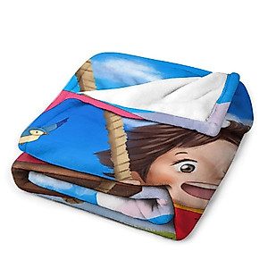 Heidi,a Girl of The Alps Poster Japanese Anime Fleece Throw Blanket for Bed Couch Sofa 300GSM Super Soft and Warm Flannel Blankets Home Decor 30"x40"