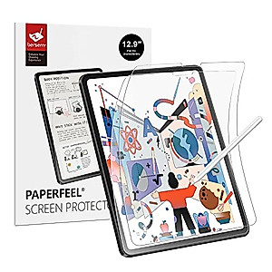 bersem 2-Pack Paperfeel Screen Protector Compatible with iPad Pro 12.9 Inch (2022 & 2021 & 2020 & 2018), iPad Pro 12.9 6th / 5th / 4th / 3rd Generation Matte PET Film for Drawing, Anti-Glare