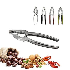 Nut Cracker, Seafood Tool, Walnut Cracker for All Nuts, Heavy Duty Shell Cracker Kitchen Tool with Non-slip Handle