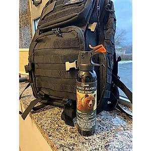 Guard Alaska 9 oz. Bear Spray Repellent with Belt Clip Holster and Pepper Defense 1/2 oz. Pepper Spray - Maximum Strength Formula for Hiking, Camping, Outdoors, Self Defense