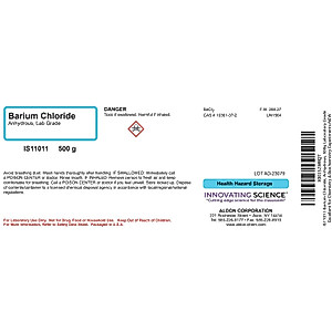 ALDON Innovating Science Barium Chloride, Anhydrous, 500g – Laboratory Grade – Excellent for Chemistry & Biochemistry Experiments - The Curated Chemical Collection