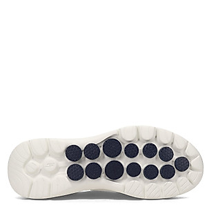 Skechers mens Gowalk 6 - Stretch Fit Slip-on Athletic Performance Walking Shoe, White/Navy, 9.5 US