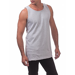 Pro Club Men's Comfort Cotton Tank Top, Heather Gray, X-Large
