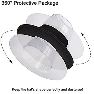 LADYBRO Fedora Hats for Women Wide Brim Hat, Incld 3 Decor Belts, Wool Felt, 58cm Adjustable Women's Fedora