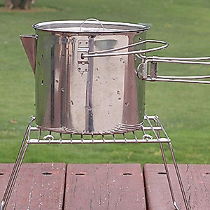 Happyyami Grill Cooling Rack BBQ Wire mesh BBQ Burning Stove Charcoal Grill Rack Baking Cooling Racks Grill Grid BBQ Grill Racks Table top Grill Mini BBQ Tools Travel Ultra Light Steel Wire