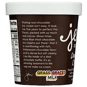 Jeni's Splendid Ice Creams, Darkest Chocolate Ice Cream, 16 oz (Frozen)