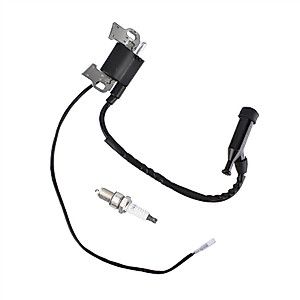 Cancanle Spark Plug and Ignition Coil Module for Honda GX240 GX270 GX340 GX390 8HP 11HP 13HP Engine