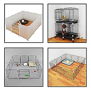HOWDIA Wire Cube Plastic Connectors for Wire Grid Cube Storage Shelving & Mesh Snap Organizer 50pcs - Cream