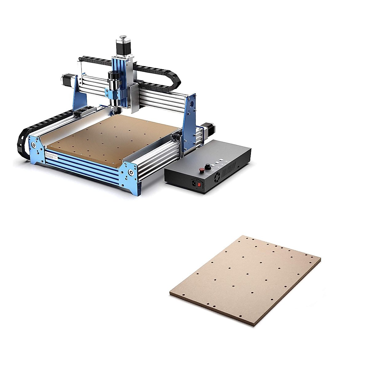 Genmitsu CNC Router Machine PROVerXL 4030 with GRBL Control + 1PCS Genmitsu PROVerXL 4030 Threaded Inserts MDF Spoilboard