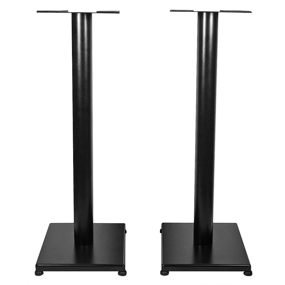 Rockville Pair RS29B 29" Steel Bookshelf Speaker and Studio Monitor Stands-Black V2